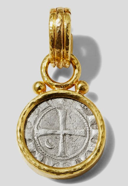 19KT Yellow Gold Crusader Bezel Pendant | The 1916 Company