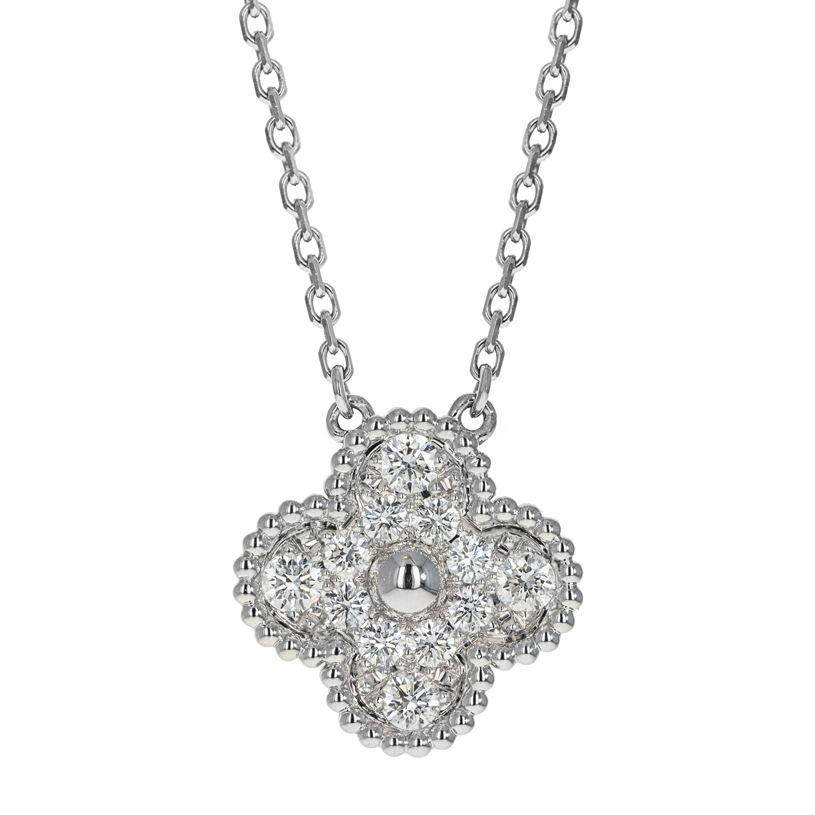 Pre-Owned Van Cleef & Arpels Vintage Alhambra Pendant Necklace